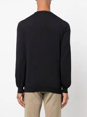 ZANONE Crew-neck Long-sleeve Jumper - Black
