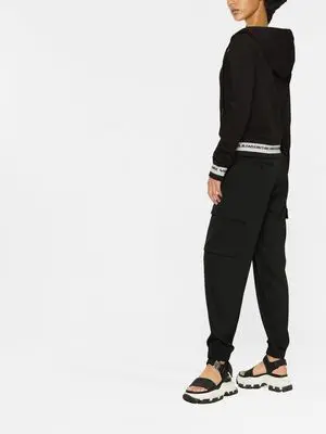 Versace Logo-embroidered Zip-up Hoodie