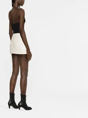 COURREGES Vinyl Mini Skirt - Neutrals