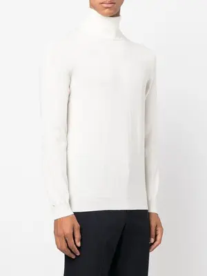 ZANONE Long-sleeve Roll-neck Jumper - White