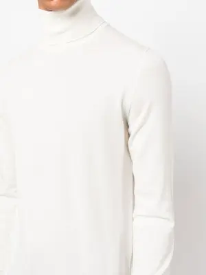 ZANONE Long-sleeve Roll-neck Jumper - White
