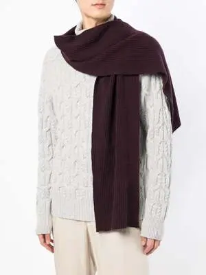 N.peal Rib-knit Cashmere Scarf