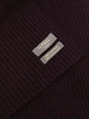 N.peal Rib-knit Cashmere Scarf