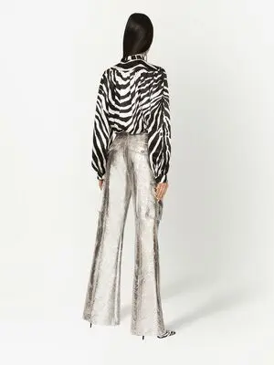 Dolce & Gabbana Zebra-print Satin Shirt