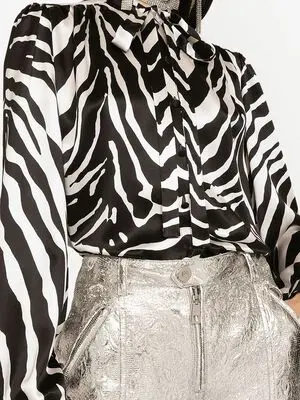 Dolce & Gabbana Zebra-print Satin Shirt