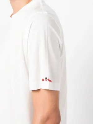 Kiton Embroidered Logo T-shirt - White