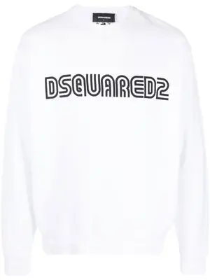 Dsquared2 Logo Print Cotton Sweatshirt