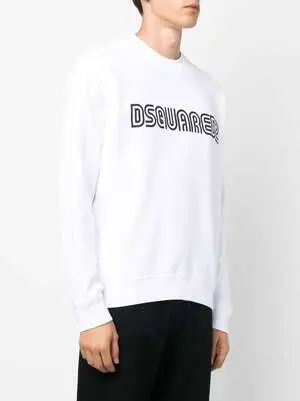 Dsquared2 Logo Print Cotton Sweatshirt