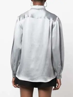 Alberta Ferretti Scarf-detail Silk Shirt