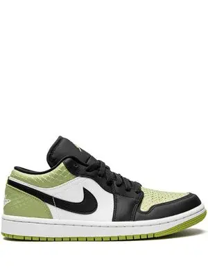 JORDAN Air 1 Low Se Vivid Snakeskin Sneakers - Green