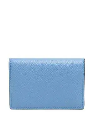 Smythson Folded Leather Wallet - Blue