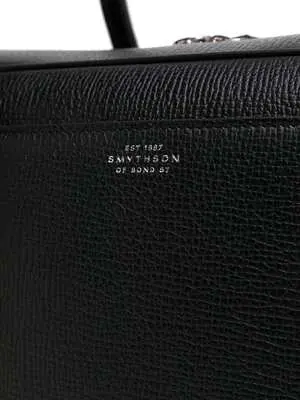 Smythson Leather Logo-stamp Holdall