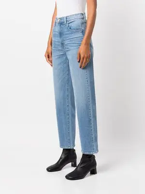 SLVRLAKE Cropped Straight-leg Jeans