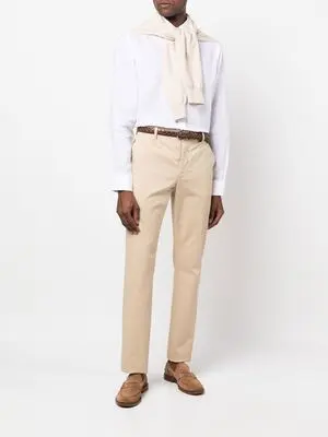 Ralph Lauren Purple Label Long-sleeved Linen Shirt