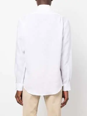 Ralph Lauren Purple Label Long-sleeved Linen Shirt