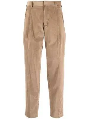 Woolrich Pleat-detail Corduroy Trousers - Brown