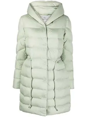 Woolrich Ellis Long Feather-down Jacket - Green