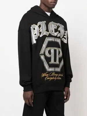 Philipp Plein Logo-print Cotton Hoodie