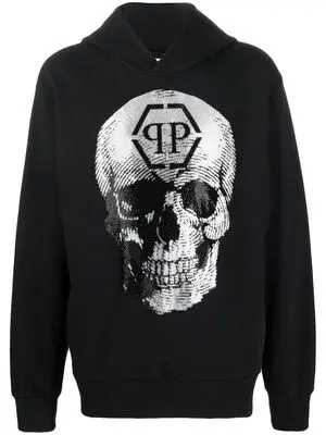 Philipp Plein Skull Logo-print Hoodie
