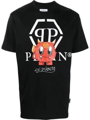 Philipp Plein Monster Logo Graphic T-shirt