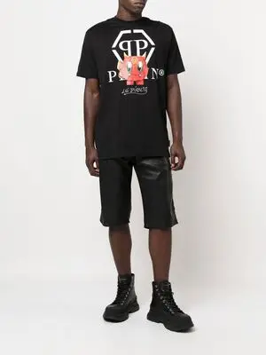 Philipp Plein Monster Logo Graphic T-shirt