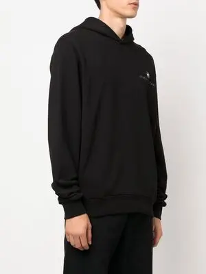 Philipp Plein Cotton Logo-print Hoodie - Black