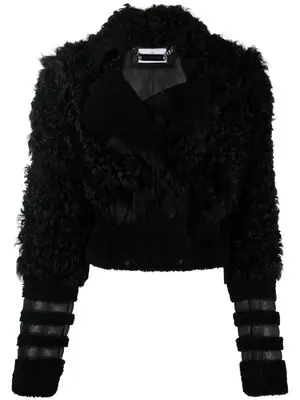 Philipp Plein Fitted Shearling Jacket