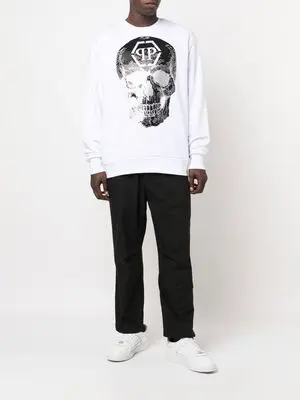 Philipp Plein Skull Logo-print Sweatshirt