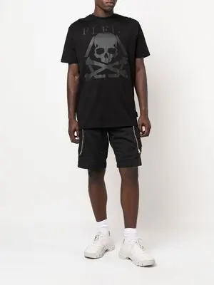 Philipp Plein Skull Print Logo T-shirt