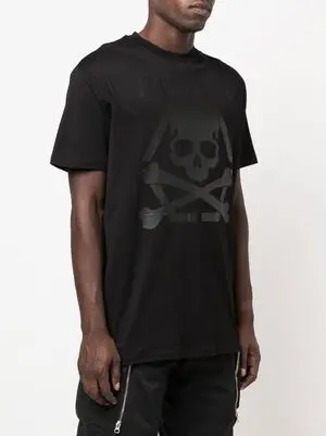 Philipp Plein Skull Print Logo T-shirt