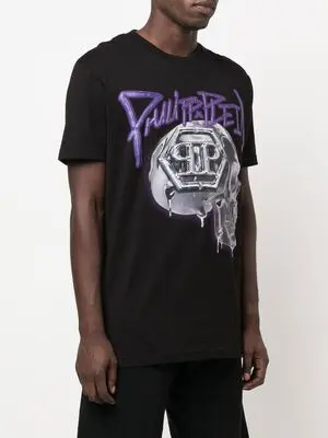 Philipp Plein Skull-print Short-sleeve T-shirt - Black