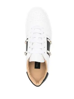 Philipp Plein Stud-embellished Low-top Sneakers - White