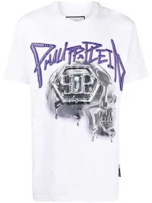 Philipp Plein Skull-print Short-sleeve T-shirt White