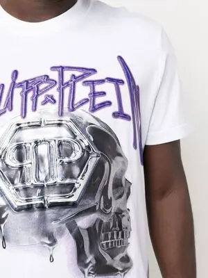 Philipp Plein Skull-print Short-sleeve T-shirt - White