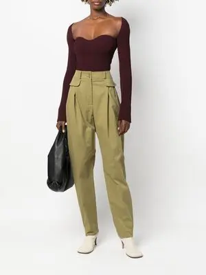 Alberta Ferretti Pleat-detail Trousers