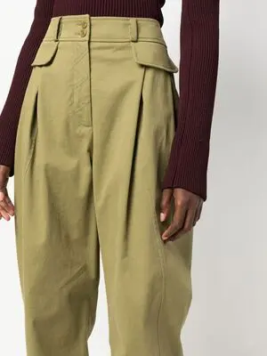 Alberta Ferretti Pleat-detail Trousers