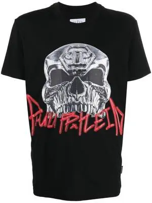 Philipp Plein Skull-print Short-sleeve T-shirt - Black