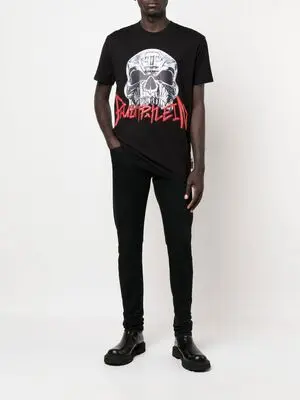Philipp Plein Skull-print Short-sleeve T-shirt - Black