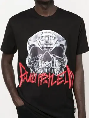 Philipp Plein Skull-print Short-sleeve T-shirt - Black