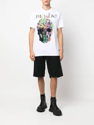 Philipp Plein Monsters Logo Print T-shirt