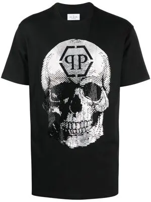 Philipp Plein Ss Skull Print T-shirt - Black
