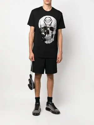 Philipp Plein Ss Skull Print T-shirt - Black
