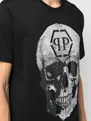 Philipp Plein Ss Skull Print T-shirt - Black