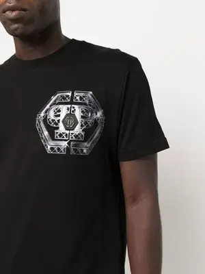 Philipp Plein Logo-print Short-sleeved T-shirt - Black