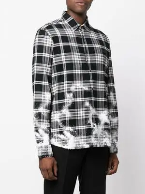Philipp Plein Gothic Plein Checked Cotton Shirt