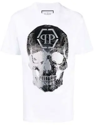 Philipp Plein Ss Skull Print T-shirt - White