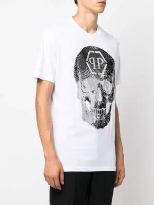 Philipp Plein Ss Skull Print T-shirt - White