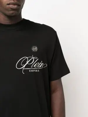 Philipp Plein Logo-print Short-sleeved T-shirt - Black