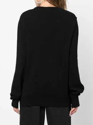 Philipp Plein Studded Skull Cashmere Pullover - Black