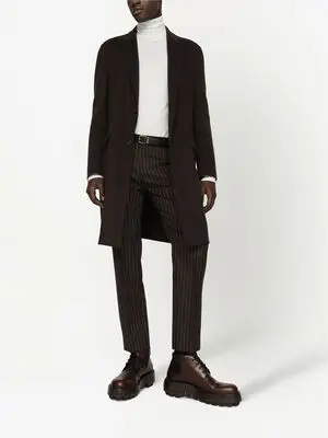 Dolce & Gabbana Single-breasted Cashmere Coat - Brown